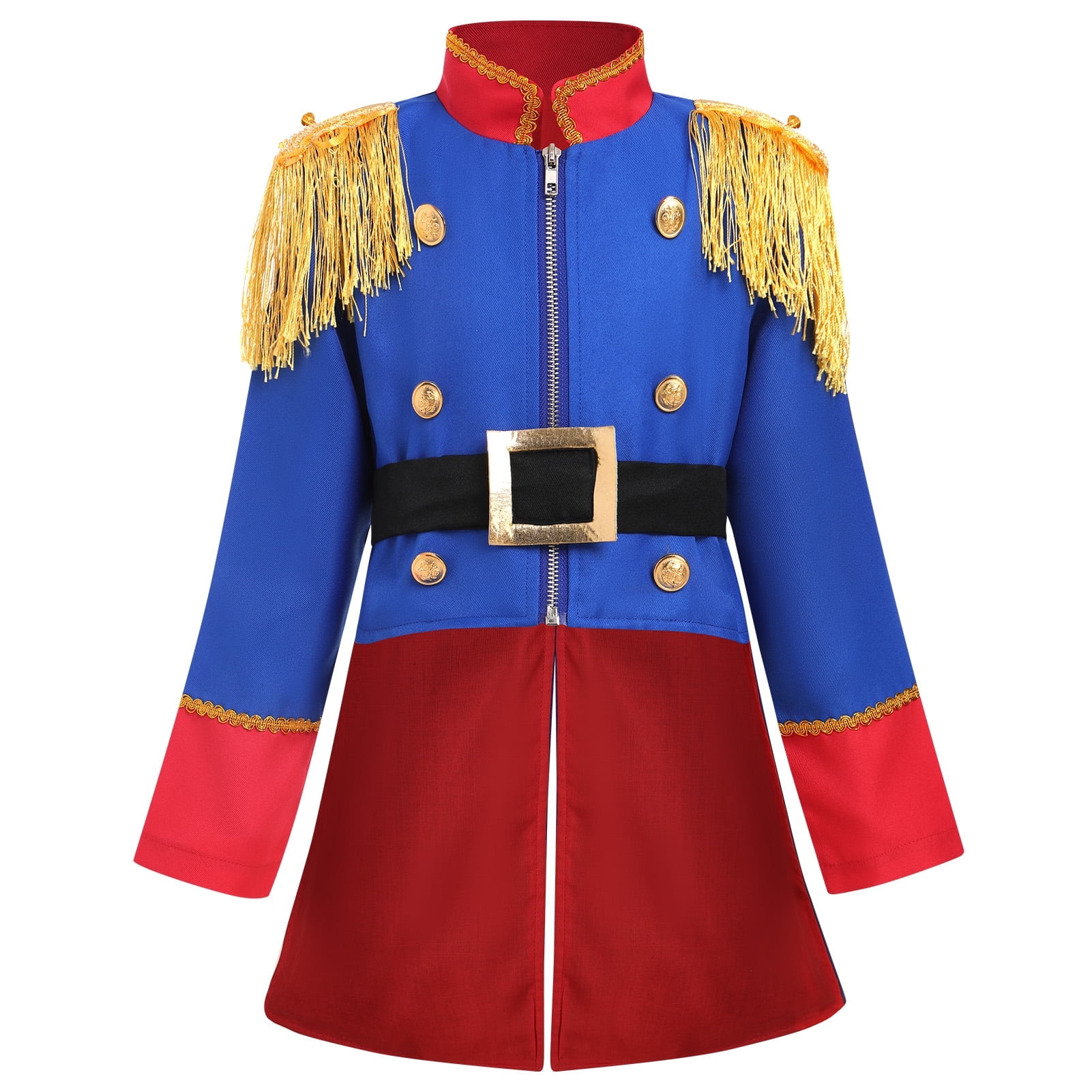 IDOPIP Kids Prince Charming Costume for Boys Circus Soldier Royal Guard ...