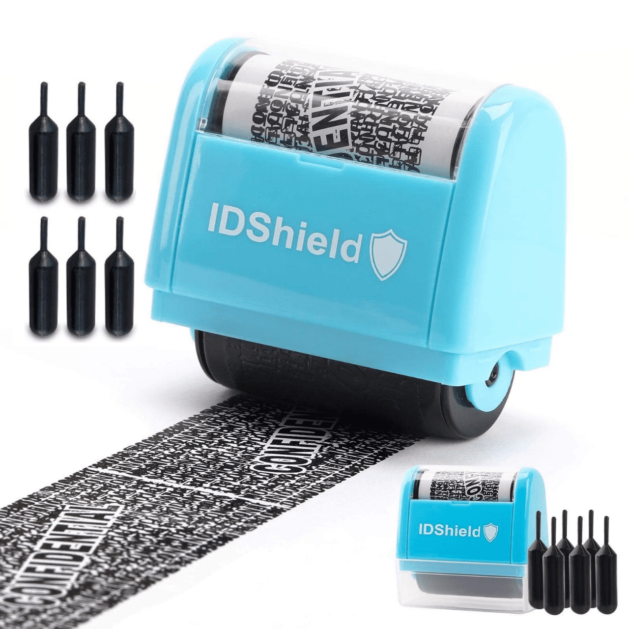 IDShield Roller Stamp Sets with 6 Refills for Document Privacy and ...
