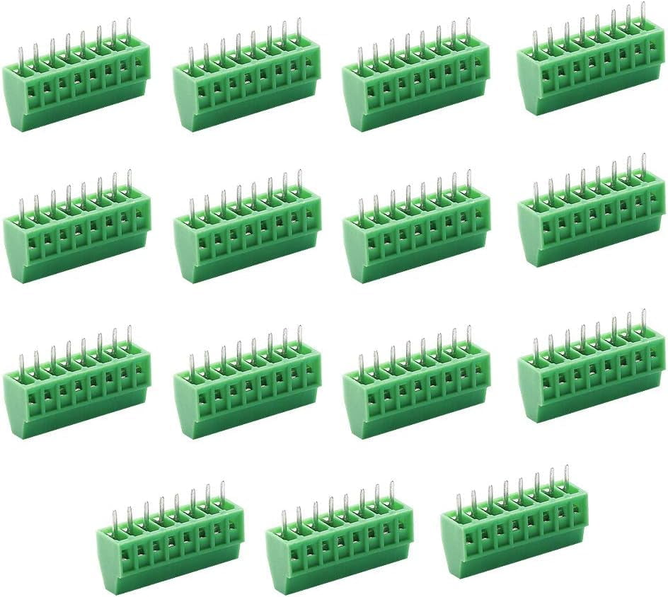 IDUINO 15PCS GKF128 8 Pin 254mm Pitch PCB Screw Terminal Block ...