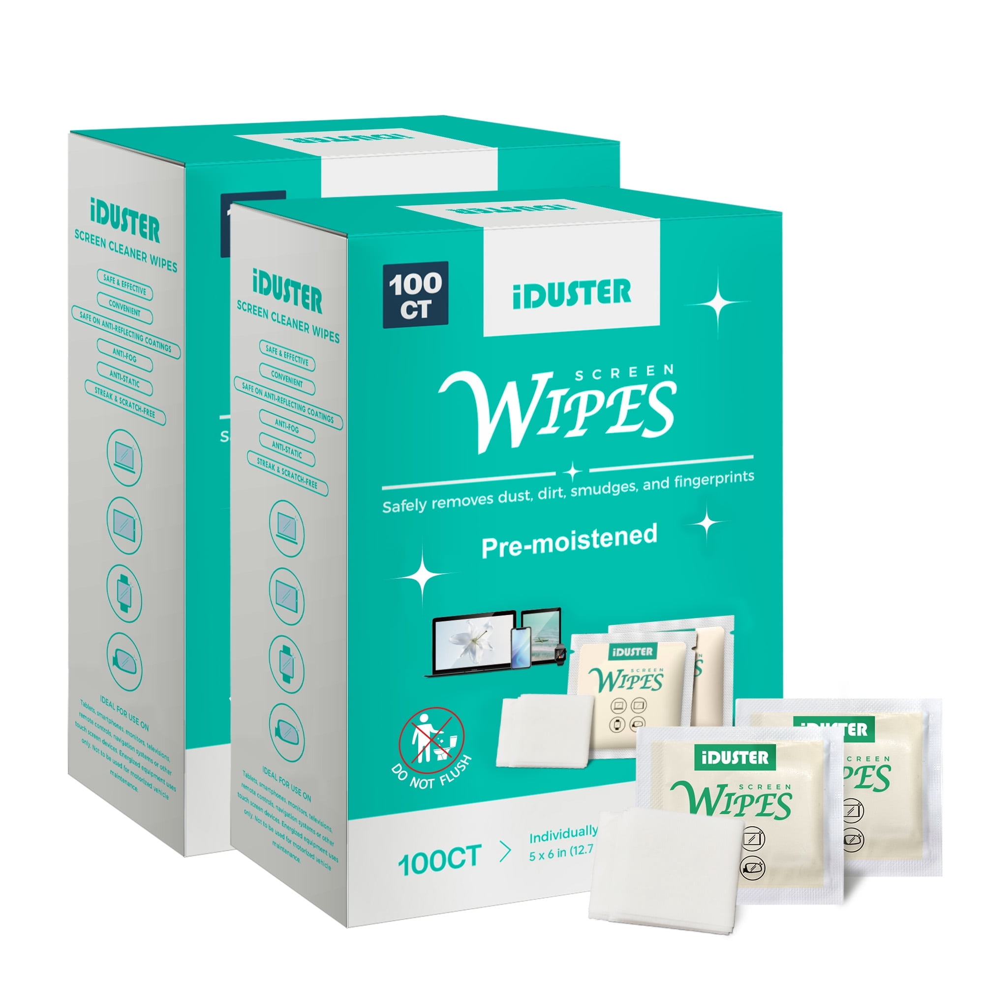 IDUSTER Electronic Device Cleaning Wipes -200 Count, Pre-Moistened ...
