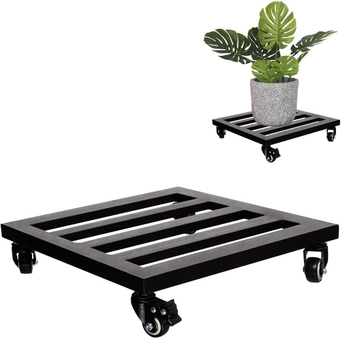 IDZO 14Inch Plant Caddy with Wheels Heavy Duty Capacity 385 Lbs, Metal ...