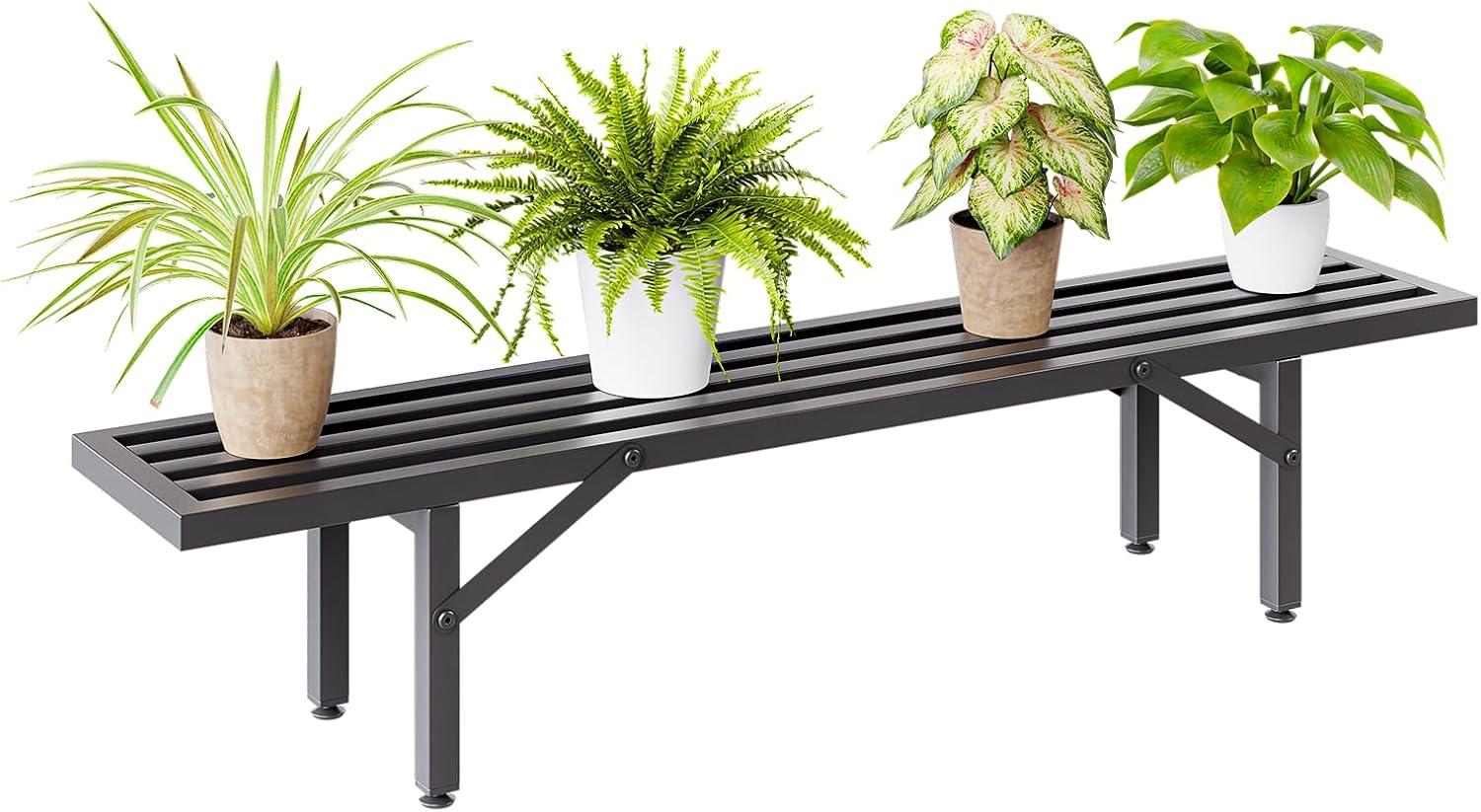 IDZO Steel Ladder Plant Stand Indoor, Heavy-Duty Steel Plant Holder ...