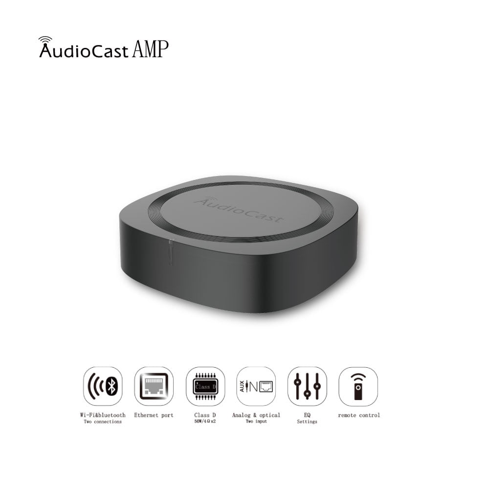 IEAST Audiocast AMP50 Airplay wireless WiFi & Bluetooth 5 amplifier ...