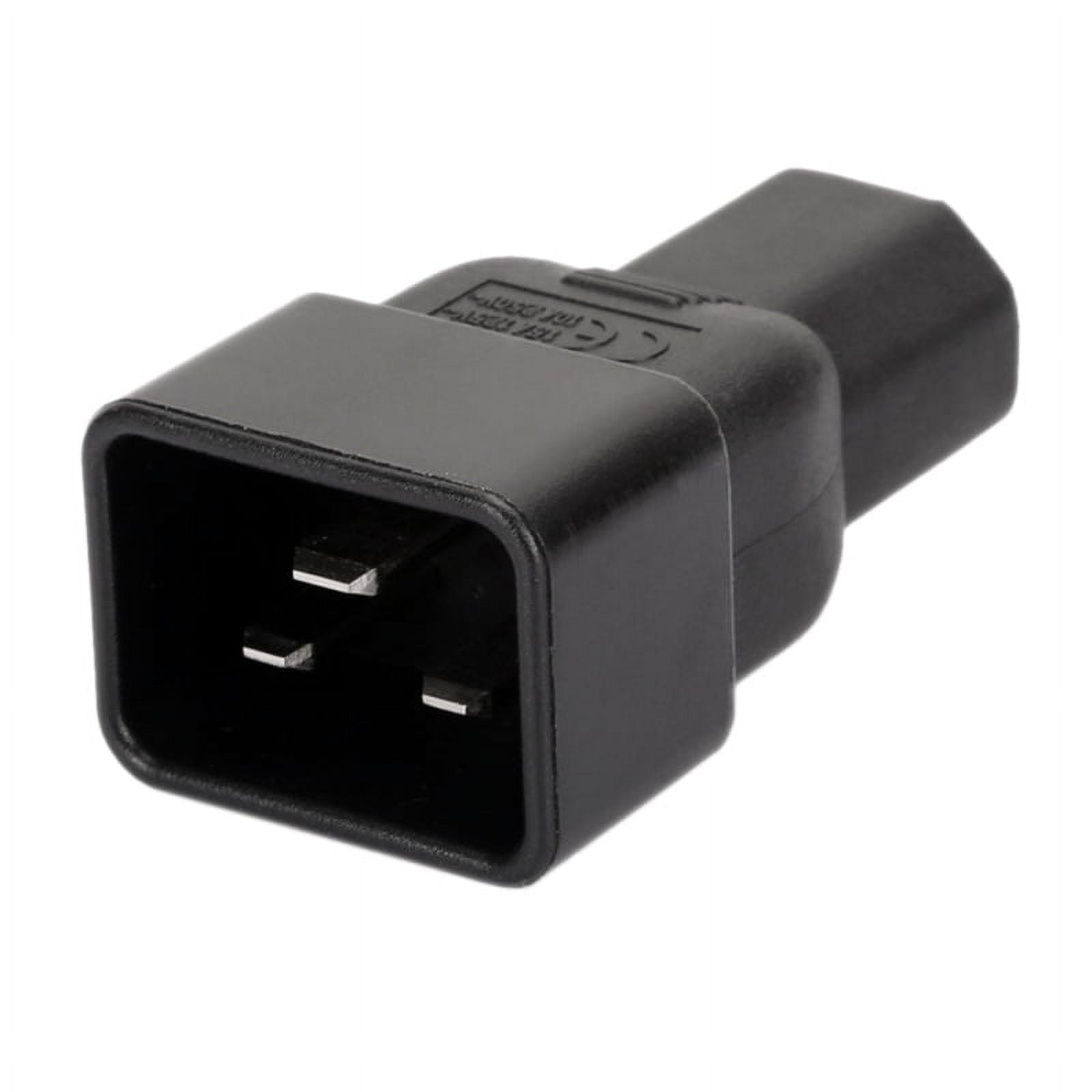 IEC 320 C20 3-Pin Male To C13 Female Plug Power - Walmart.com