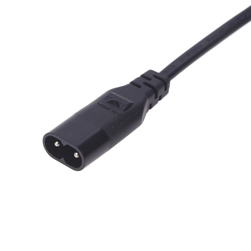 IEC 320 C8 2Pin Male To 2 X C7 Female Y Split Power Cable About 28CM ...