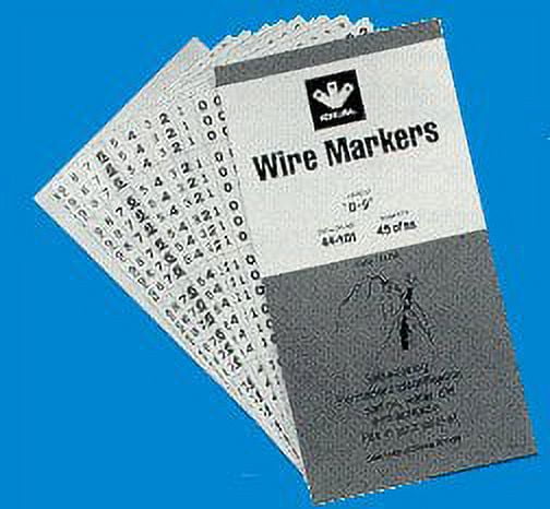IEC 44-102, 15in Perforated Plastic Alpha-numeric Cable Marker 10 Piece ...