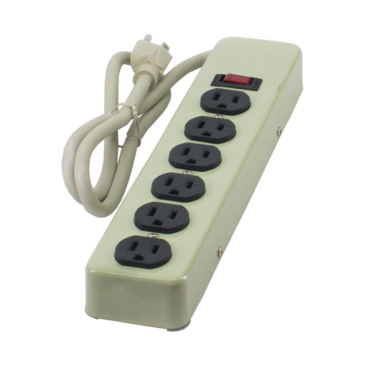 IEC ADP8005 Surge Suppresser Strip with 6 Outlets - Metal Case ...