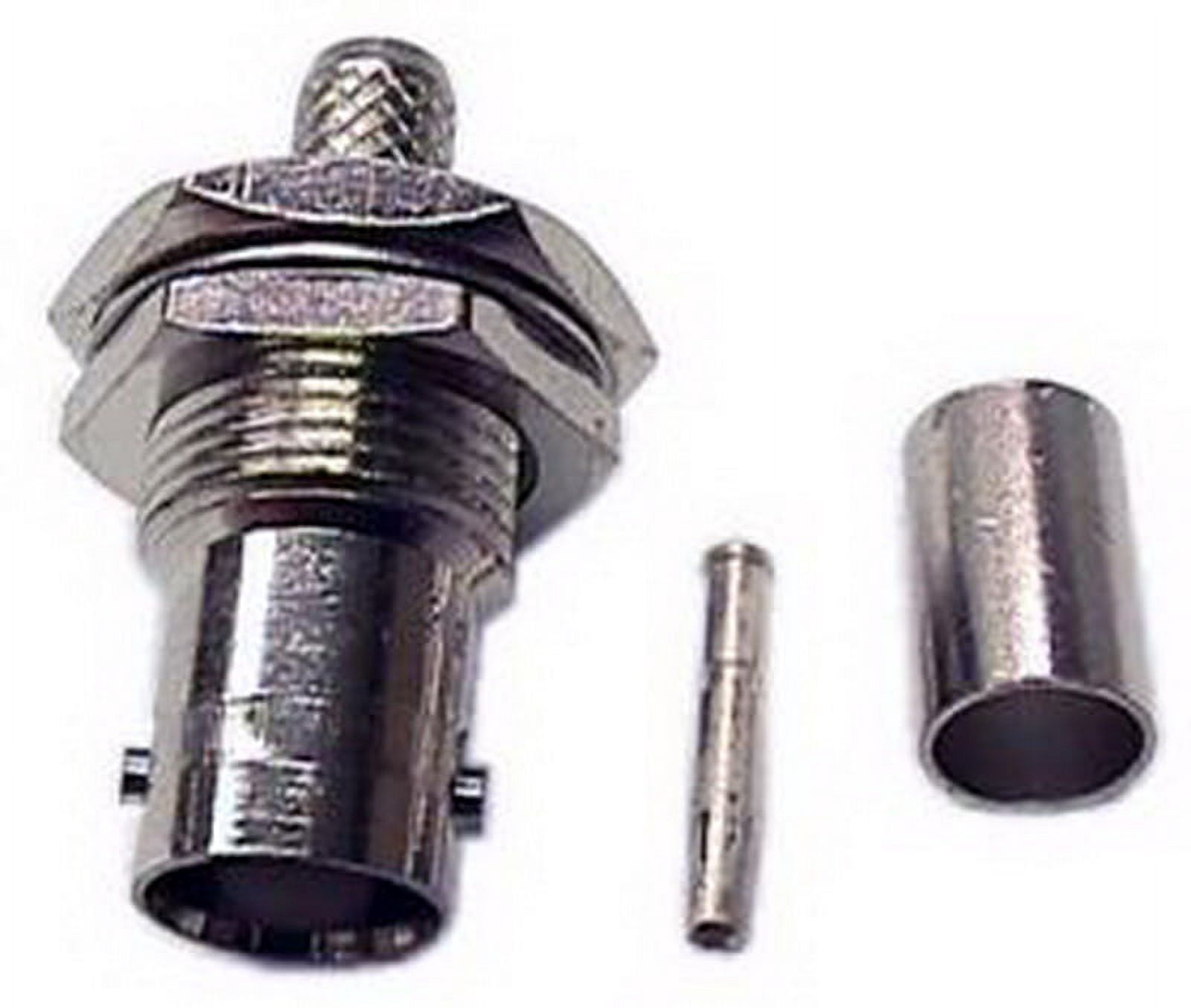 IEC BNCF-RG62-MT BNC Female Coax Connector Bulkhead for RG59 and RG62 ...