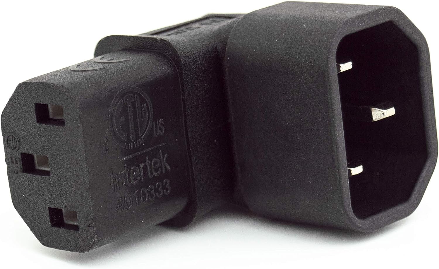 IEC C14 TO C13 POWER ADAPTER 10A PDU PLUG 90 DEGREE RIGHT ANGLE WALL ...