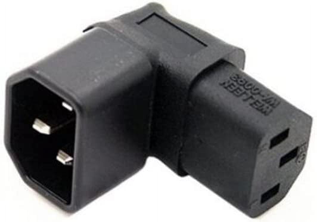 IEC C14 to C13 Power Adapter 10A PDU Plug/Socket 90 Degree Wall-Mounted LCD TV - Walmart.com