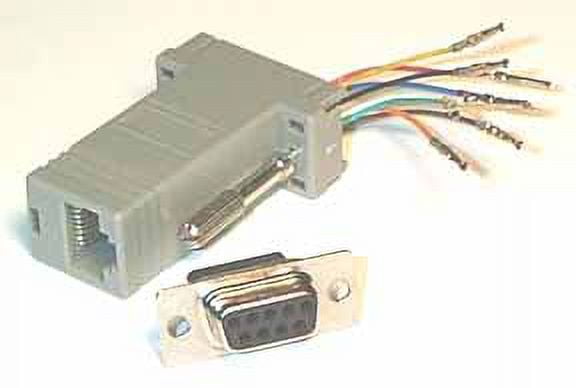 IEC DB09F-RJ4508 DB09 Female to RJ4508 Adapter Gray - Walmart.com