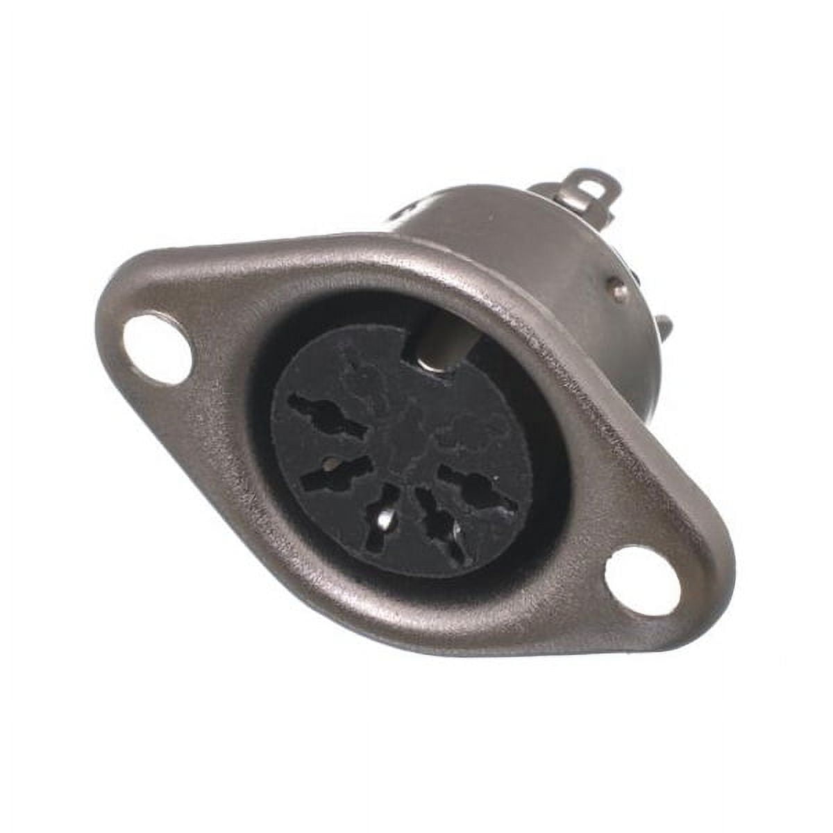 IEC DN05F-MT Din - 5 Pin Female Chassis Mount Connector - Walmart.com