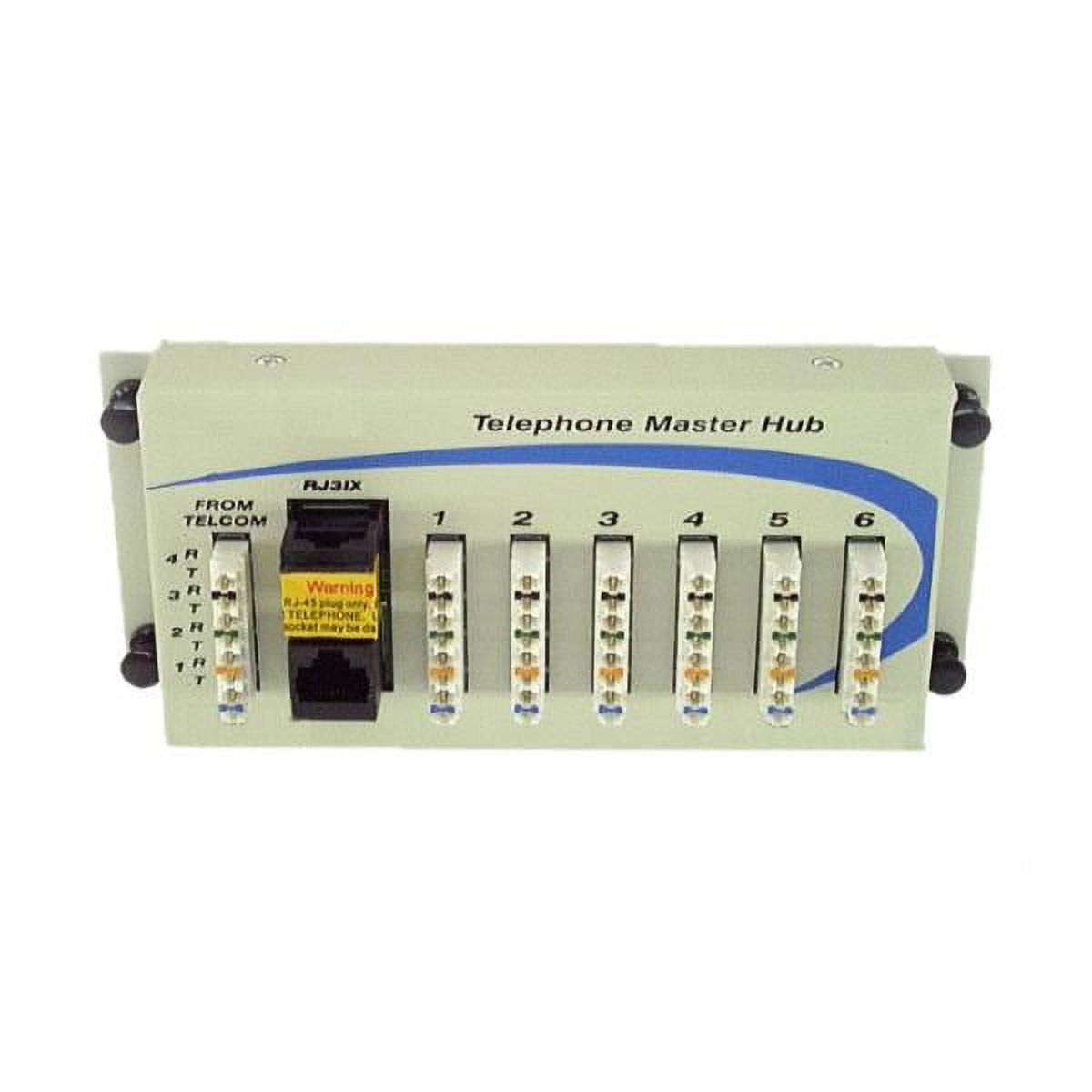 IEC H1020 Home Network 4 pair 110 for telephone to 6 Room Hub Module ...