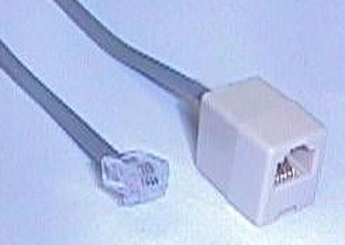 IEC L0540-50 RJ11 Male to Female phone cord extension Straight Cable 50 ...