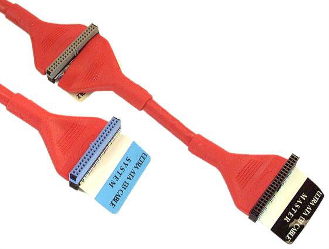 IEC L12412-02 Ultra ATA Dual IDE Cable 24in Round Red - Walmart.com