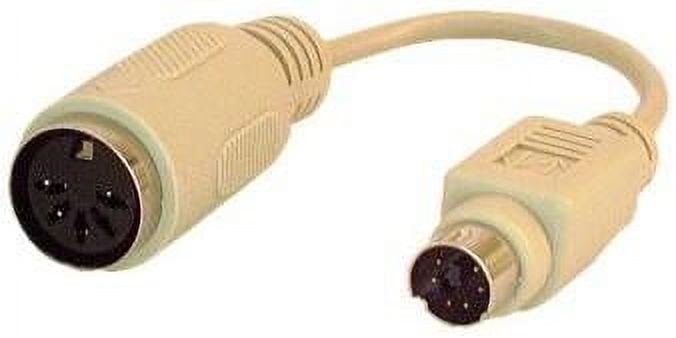 IEC M1208 PC Keyboard to PS-2 Adapter 5 Pin Female to 6 Pin Male ...