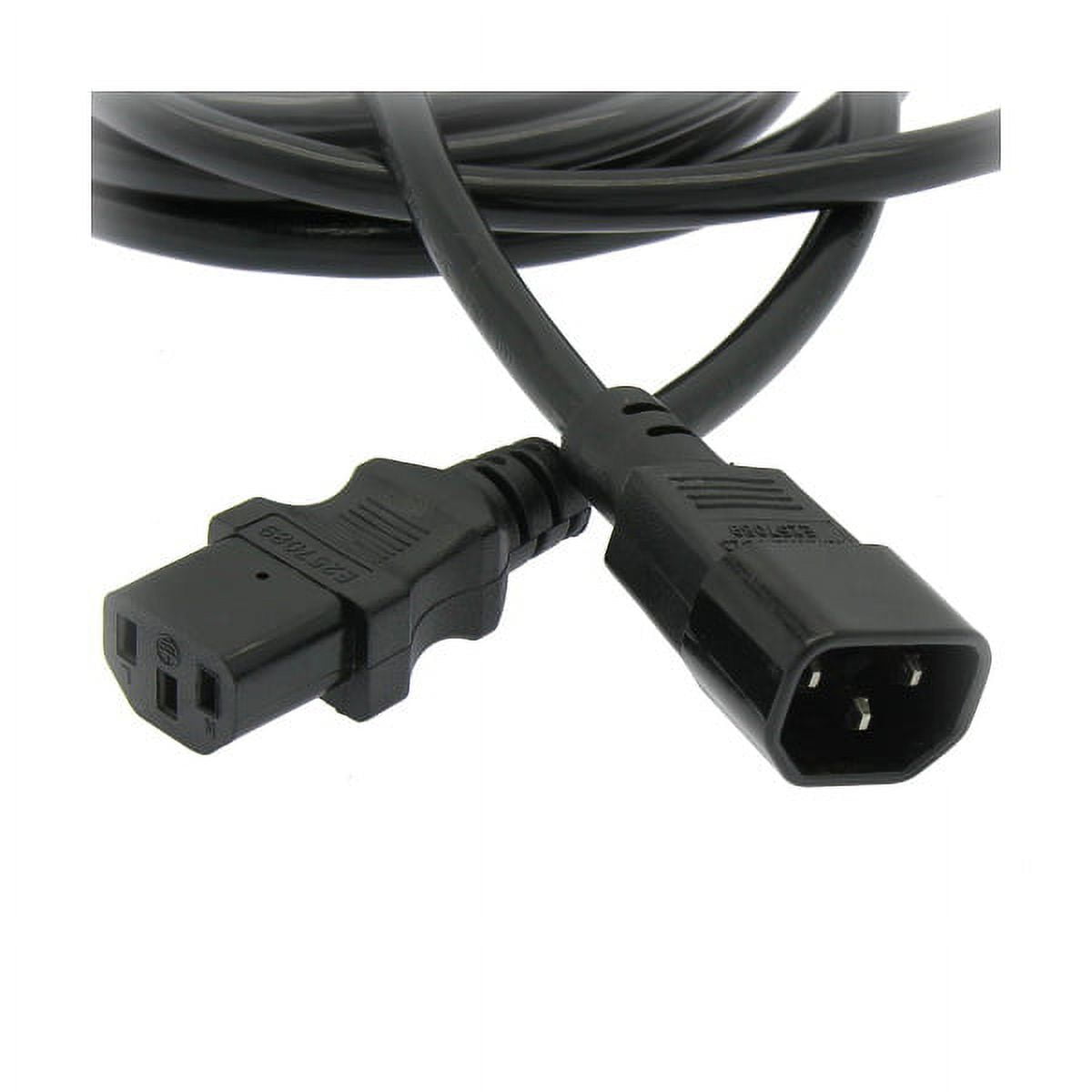IEC M1302G16-06 PC Monitor Power Extension Cord ( IEC320-C14 to IEC320 ...