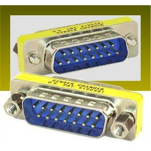 IEC M9157 DB15 Male to Male Thin Gender Changer - Walmart Business Supplies