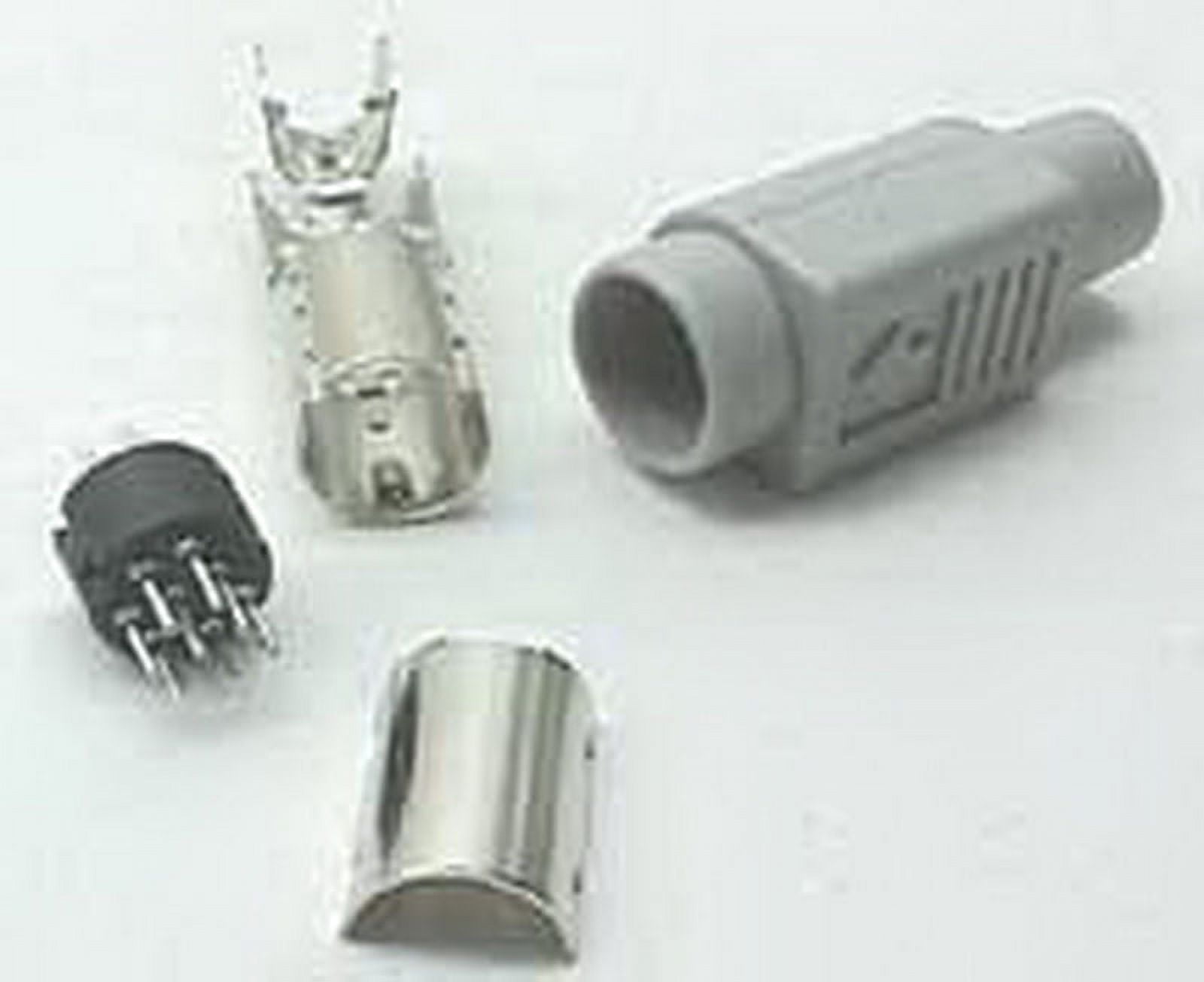 IEC MD08M Mini Din 8 Pin Male Connector - Walmart.com