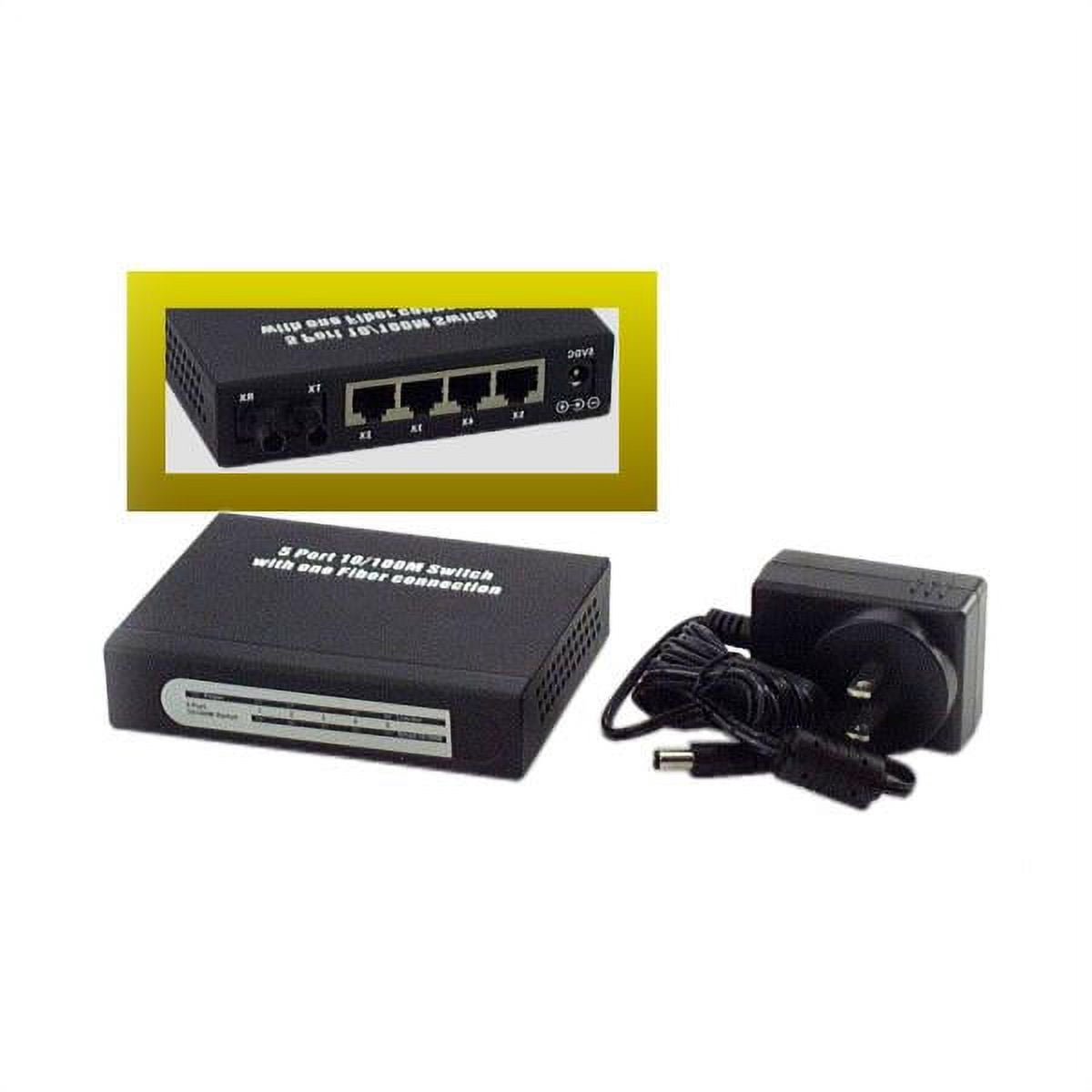 IEC NEX20435 Switch 10/100 4 Port + 1 MM ST Full Duplex - Walmart.com