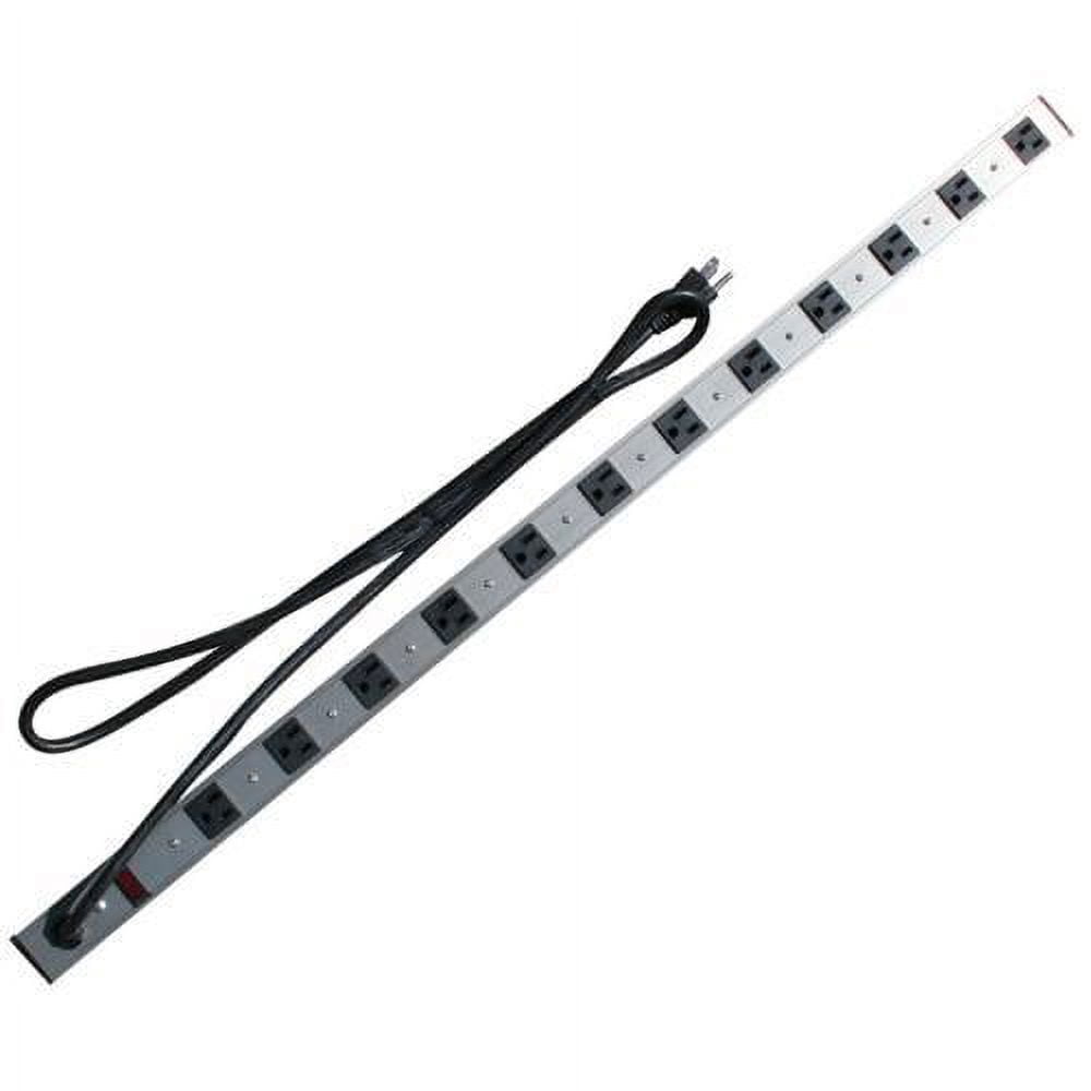 IEC PP0007 Vertical Rack 12 Outlet PDU 15 Amp - Walmart Business Supplies