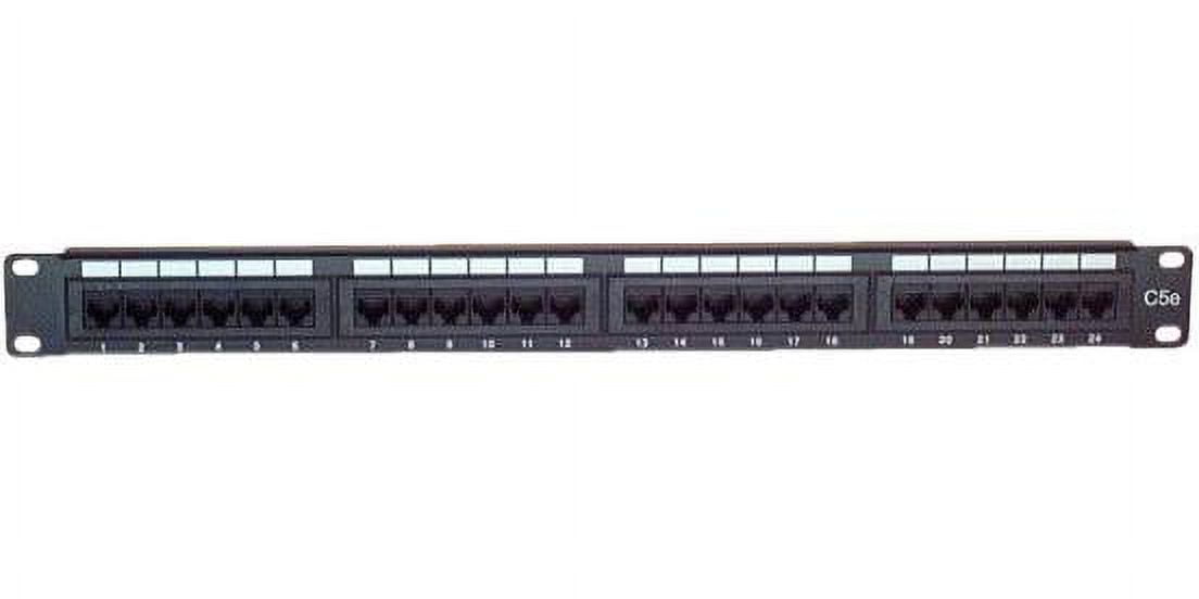 IEC PP10824 Patch Panel 24 Port CAT 5e 568B (1U) - Walmart.com