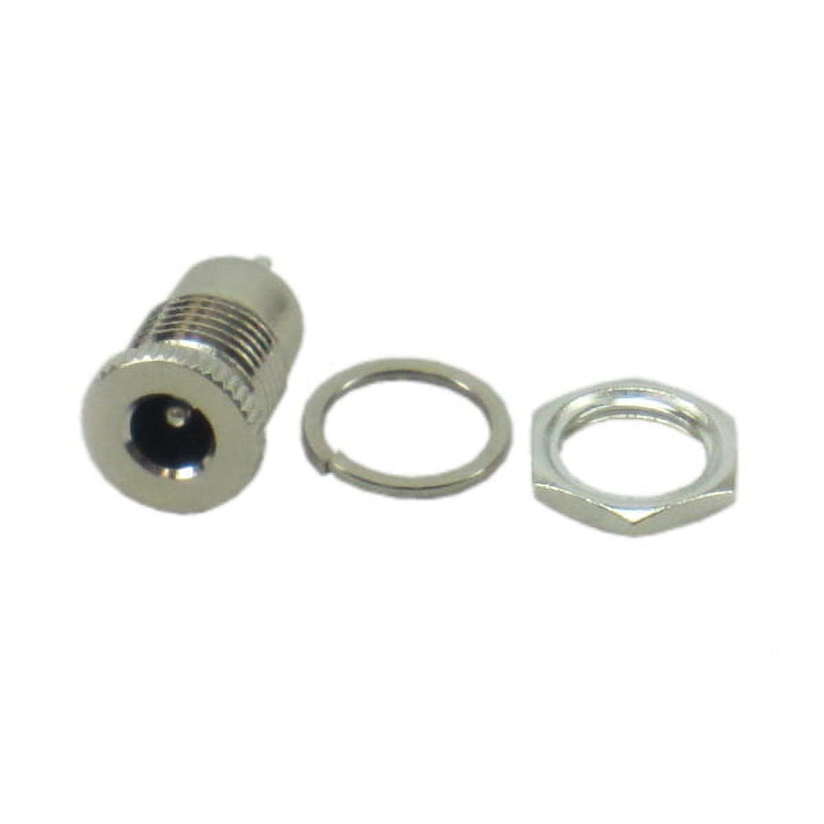 IEC PWR21F-MMT Coaxial Power Jack 2.1mm by 5.5mm Panel Mount 7/16 Rear ...