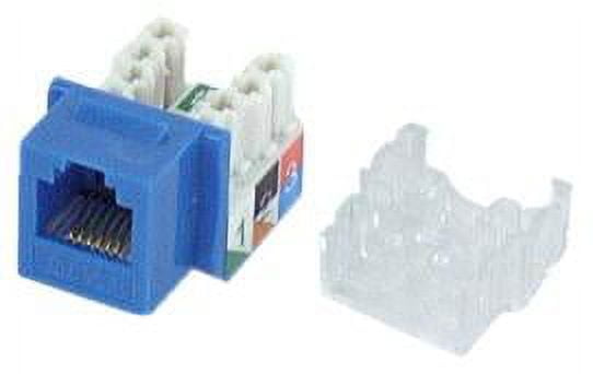 IEC RJ1106F-MTBU110 RJ11 6 Position Keystone Connector Female Blue with ...