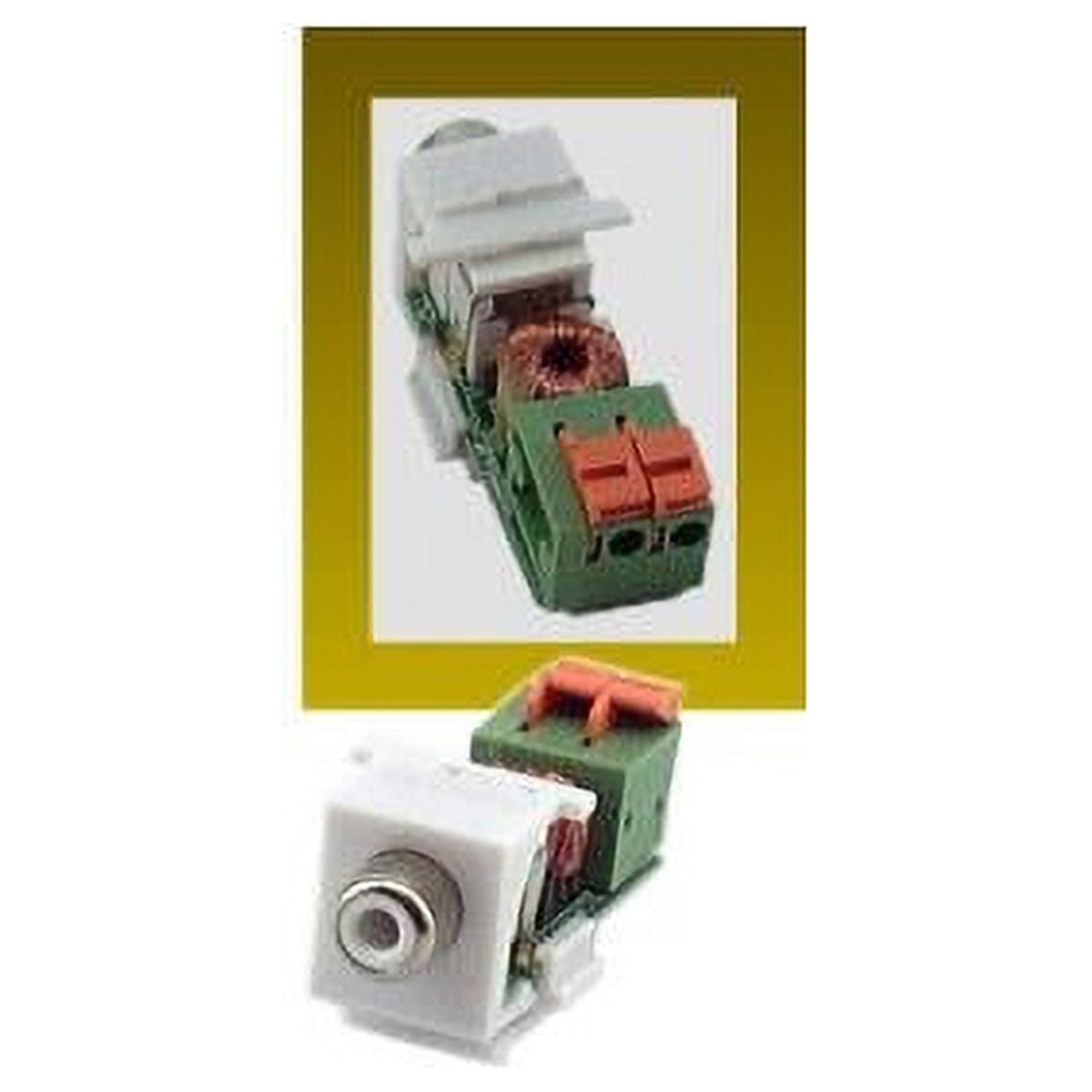 IEC RJBRCAW-WH RCA White for Audio Passive Coax to Cat 5 Balun in ...