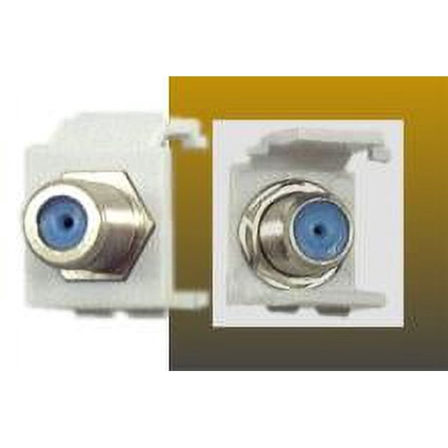 IEC RJF100F-F-3G-WH F100 CATV Female to Female 3 GHz Rated Keystone ...