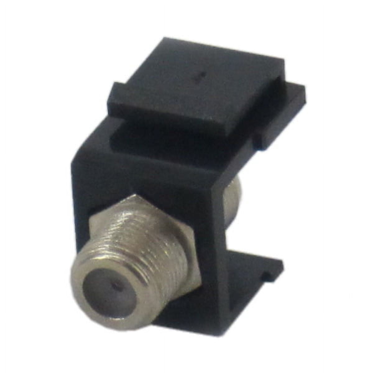 IEC RJF100F-F-BK F100 CATV Female to Female Keystone Connector Plate ...