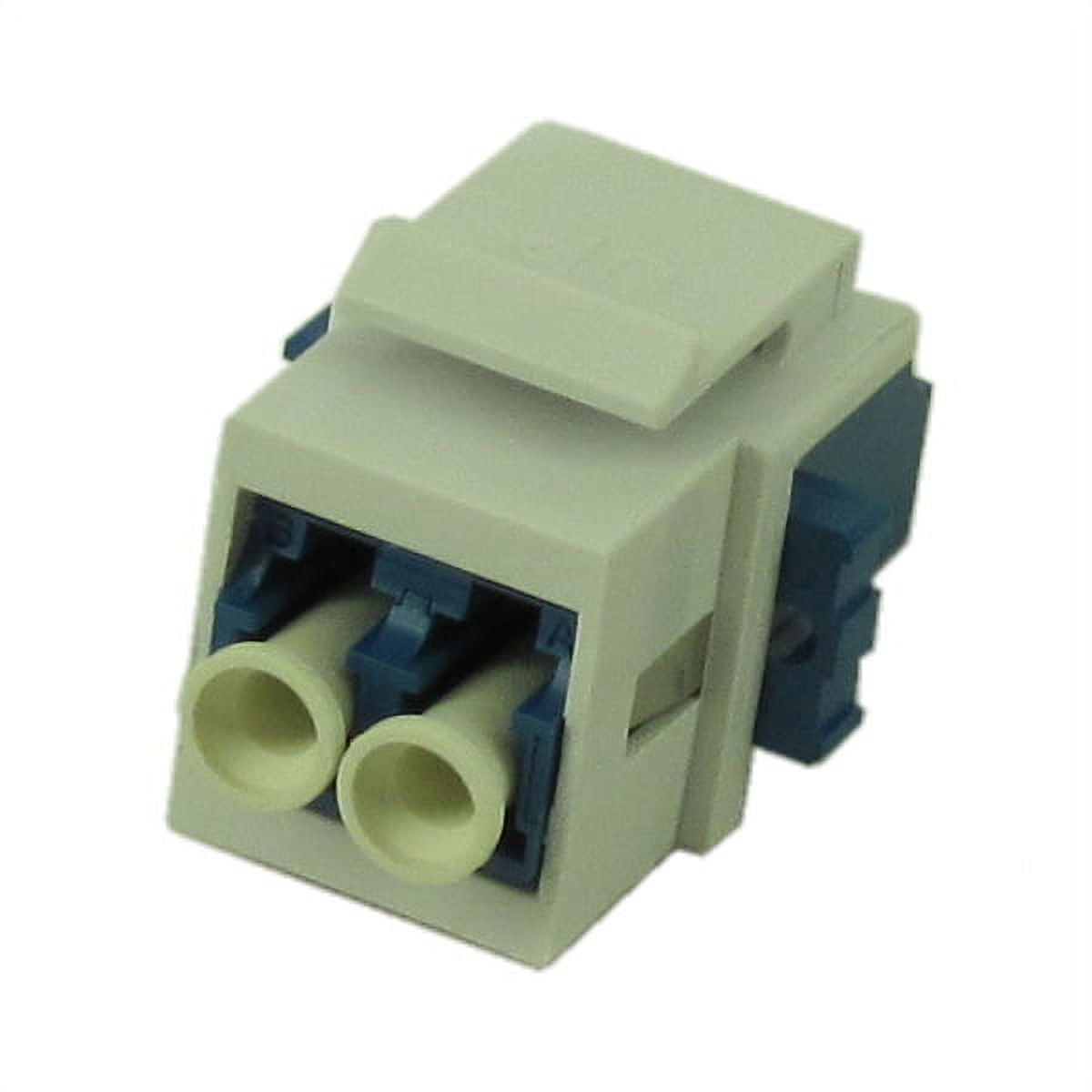 IEC RJLCSMF-F-WH Fiber Optic LC Singlemode Female to Female Keystone ...