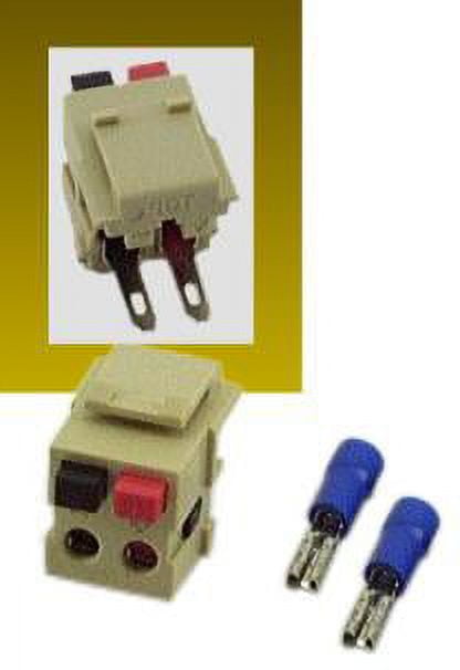 IEC RJSPKR-IV Speaker Terminals in Keystone Ivory - Walmart.com