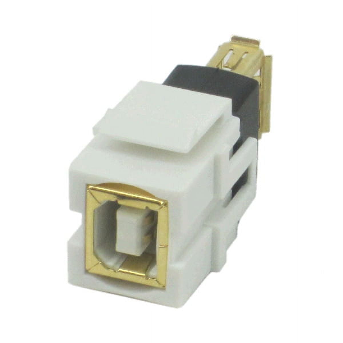 IEC RJUAB USB Type A Female to Type B Female Connector on Flush Mount ...
