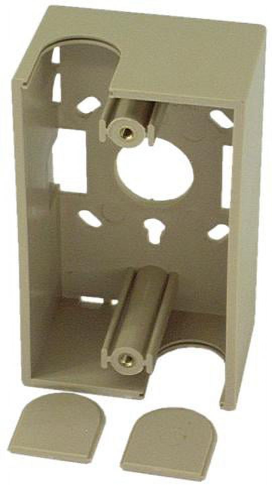IEC WB1-SM Ivory Plastic One Gang Surface Mount Wall Box - Walmart.com