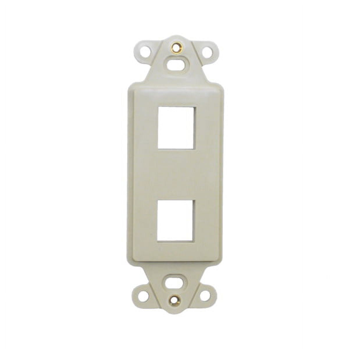 IEC WDX342000 Beige Decora Insert with Two Keystone Cutouts - Walmart.com