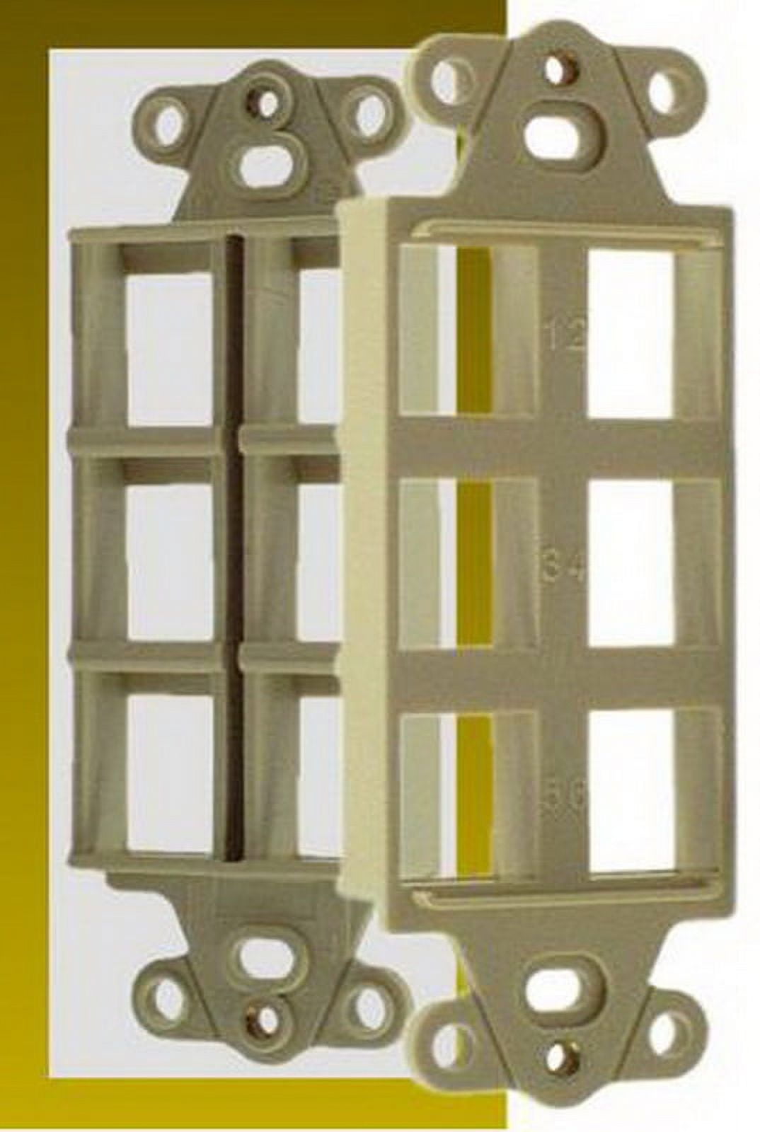IEC WDZ346000 Ivory Decora Insert with Six Keystone Cutouts - Walmart.com