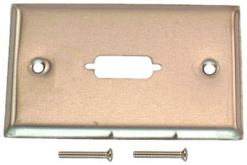 IEC WS11501 Stainless Steel Wall Plate with 1 Cutout for a DB15 ...