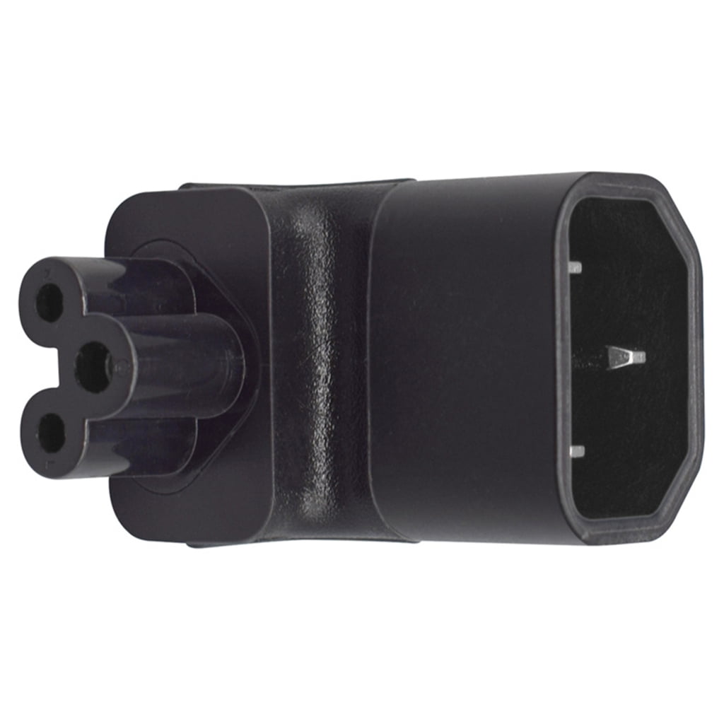 IEC320 C14 To C5 Power Adapter Right Angle Male to Female Power ...