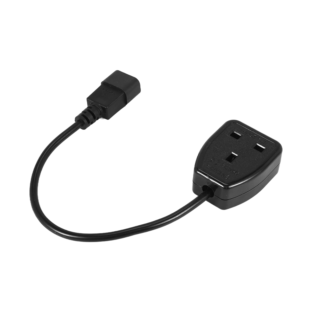 IEC320 C14 to UK BS1363A Outlet Socket,IEC C14 Male Plug to UK 3Pin ...