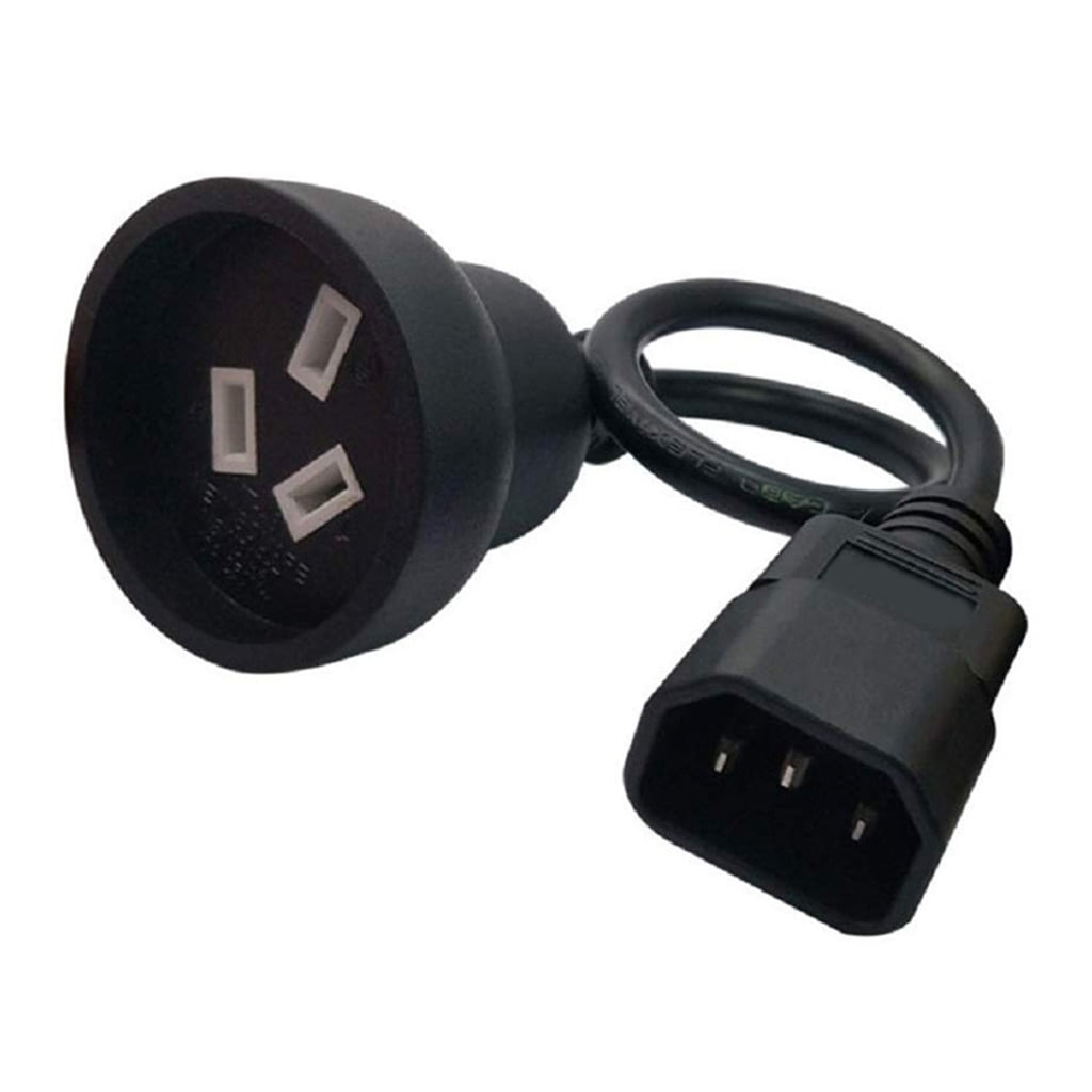 IEC320 C14 to National Standard Female Power Cable Short Extension Cord ...