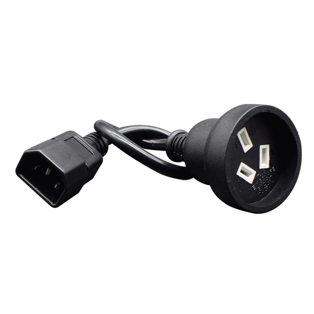 IEC320 C14 to National Standard Female Power Cable Short Extension Cord ...