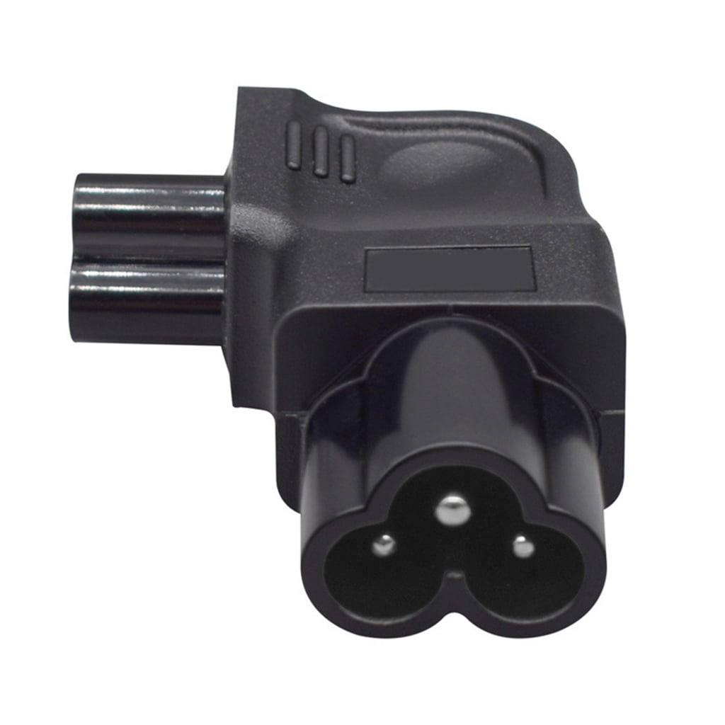 IEC320 C6 to C5 Left Bending Power Plug Plum Blossom Male to Female ...