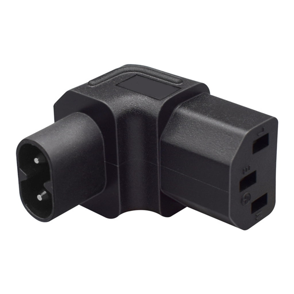 IEC320 C8 Male to C13 Female Power Adapter Upward Angle IEC320C8 ...