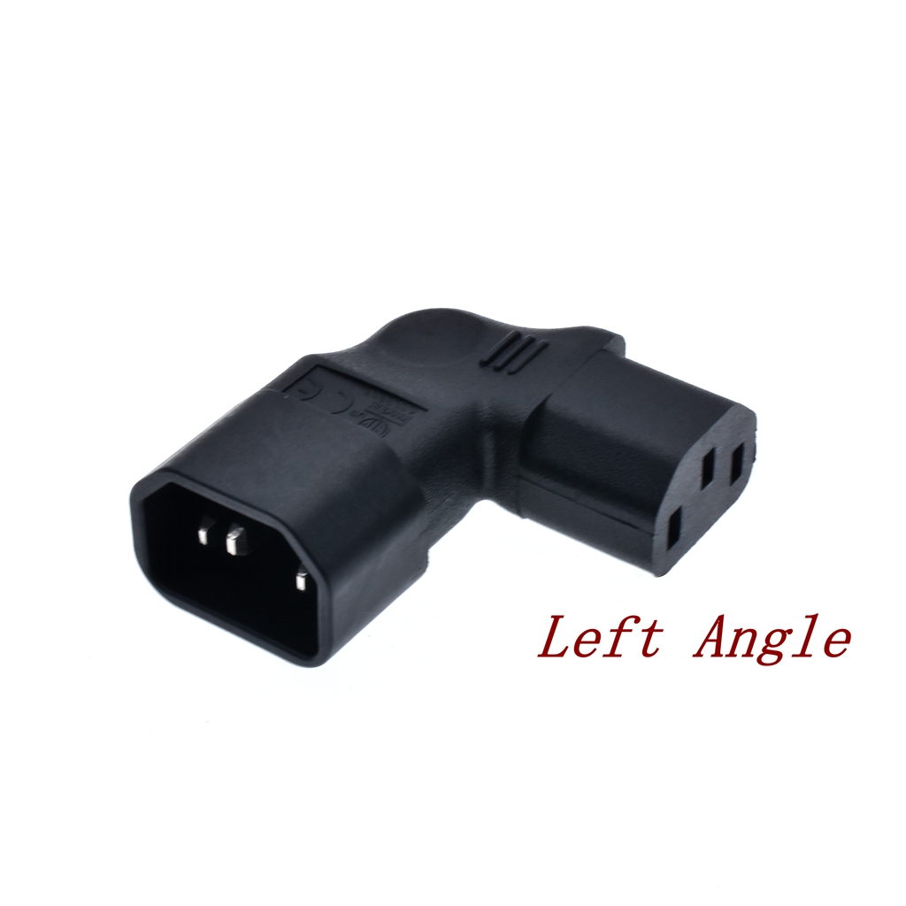 IEC60320 C13 Angle Converter Angle Extension Cable C13 to C14 PDU Up Down Right Angle Power ...