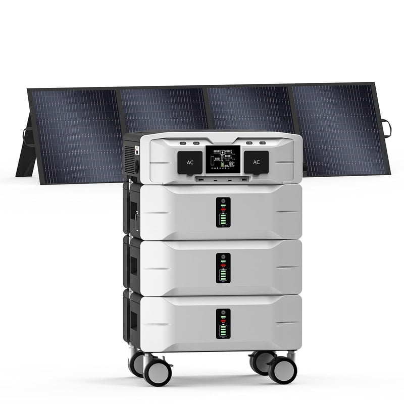 IEE SP5000 Solar Generator 7680Wh with 1x200W Panel | 5000W Home & RV ...