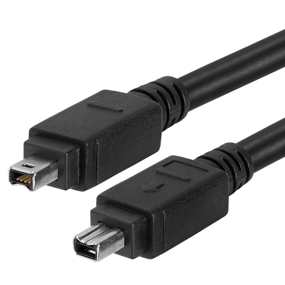 IEEE-1394 FireWire/iLink DV 4 Pin Male To Male Cable - 3 Feet Black ...