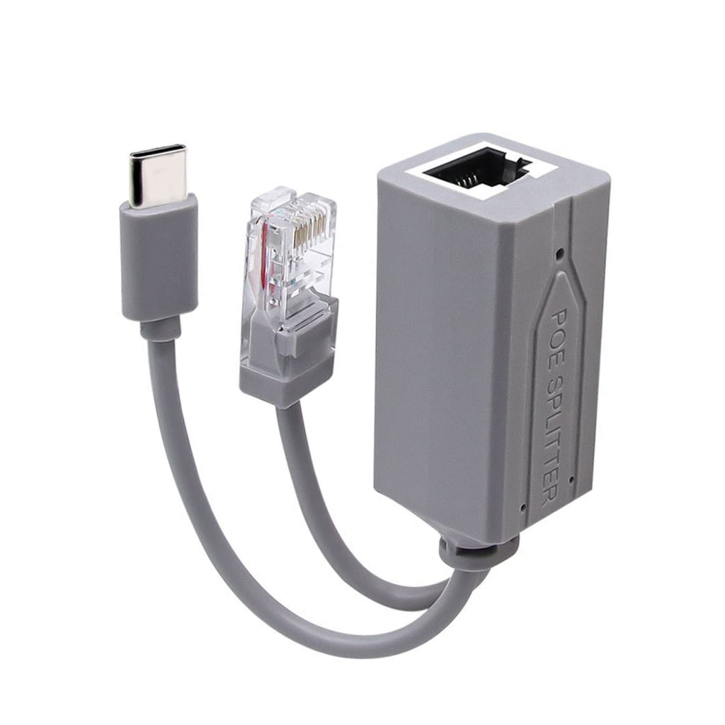 IEEE802.3af Power Over Ethernet Splitter USB C 48V To 5V2.4A for Settop Box Gateways Shaking ...