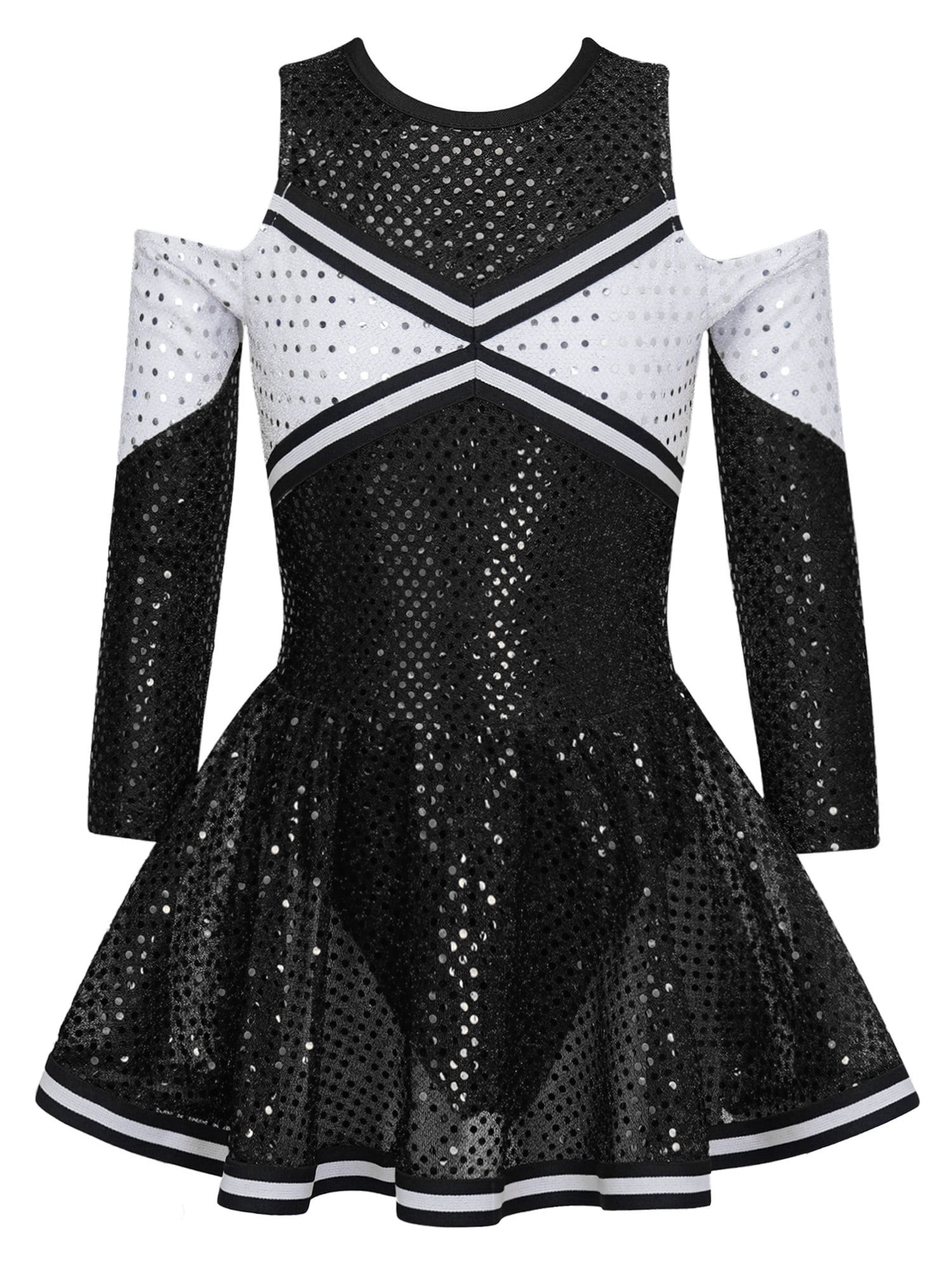 IEFIEL Girls Cheer Leader Cheerleading Costume Uniform Outfit Off ...