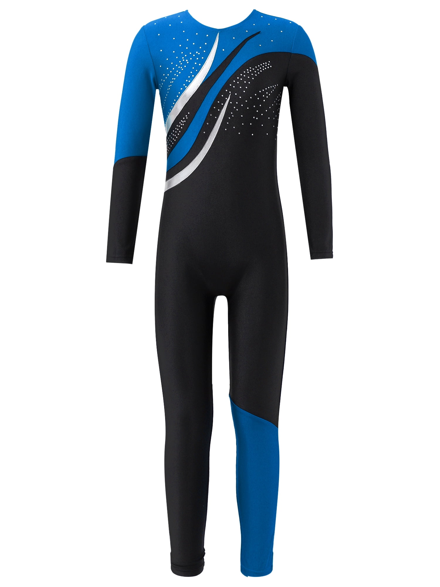 IEFIEL Girls Long Sleeve Full Body Dance Leotard Hollow Back Gymnastics ...